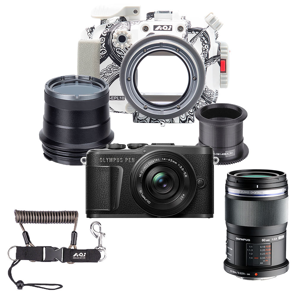 Olympus E-PL10 Camera, Lens & Underwater Octo Housing Macro Package ...