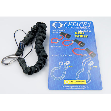 Cetacea Mini Coil Tether with Lanyard – Reef Photo & Video
